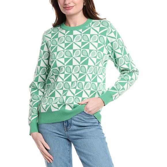Fate | Sweaters | Fate Womens Tennis Motif Sweater Green | Poshmark